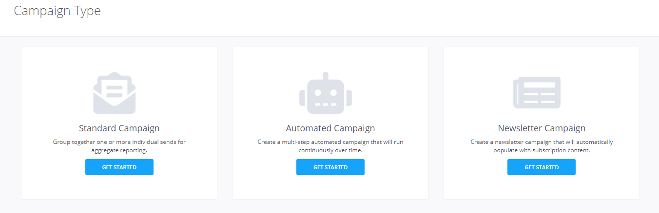 How do I create a Standard Campaign?