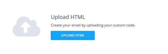 How do I create Emails by uploading HTML?