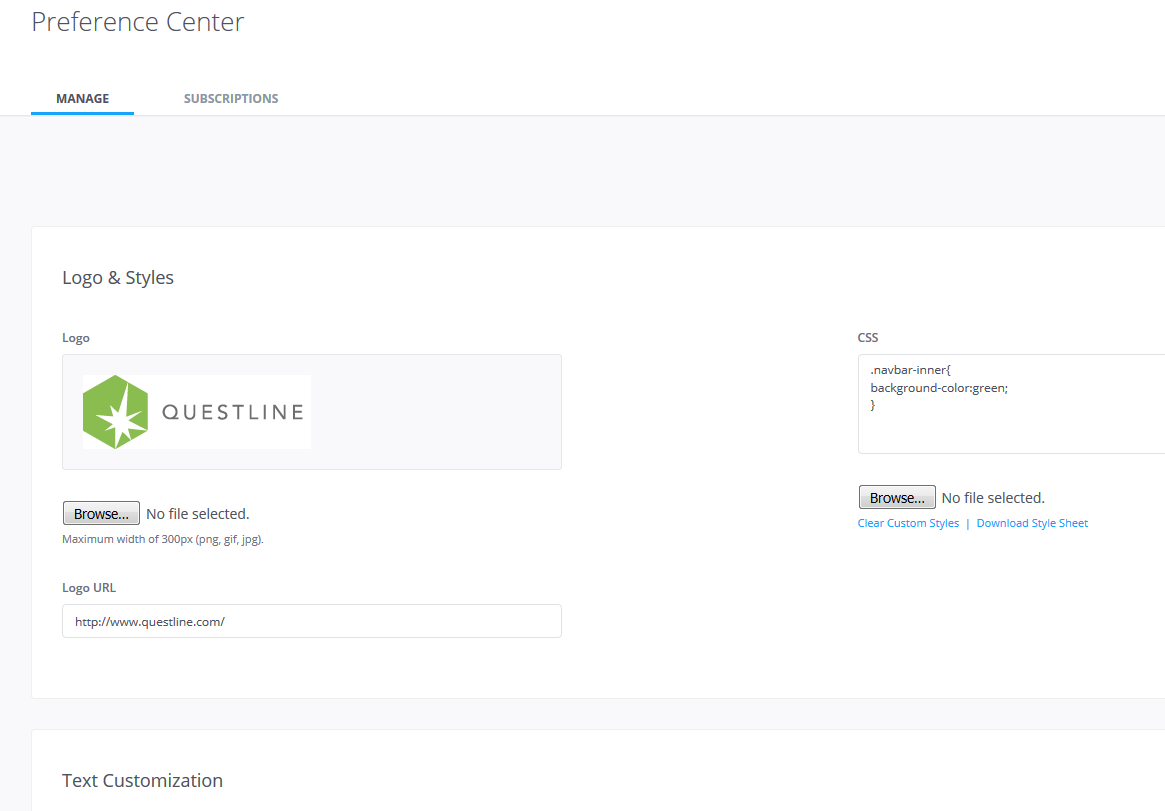 How do I manage the Preference Center and Subscriptions?